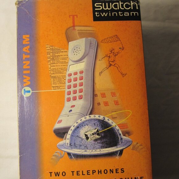 Swatch | Other | Vintage Swatch Twintam Telephone Answering Machine ...